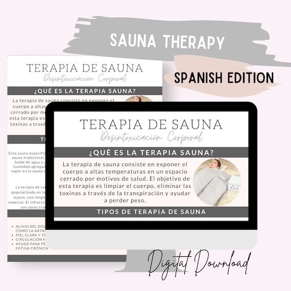 Sauna Therapy Spanish Body Sculpting Printable Body - Etsy