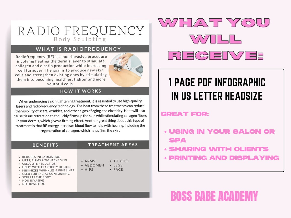 Radio Frequency Body Contouring Printable RF Therapy Body | Etsy