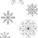 10 Snowflake Patterns Digital Download PDF, Snowflake Embroidery Design ...