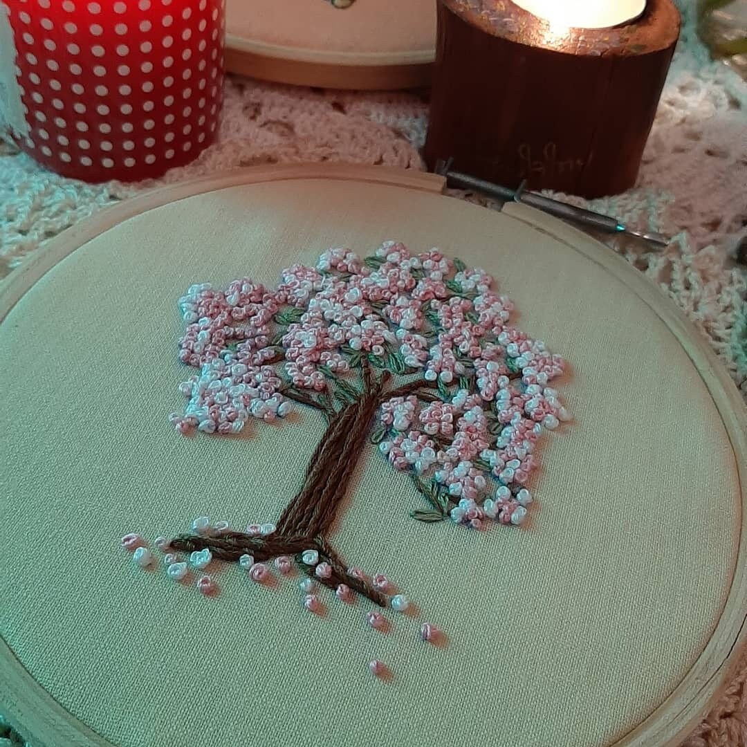 Cherry Blossom Tree Embroidery Kit, Beginner DIY (PDF Pattern) - Etsy