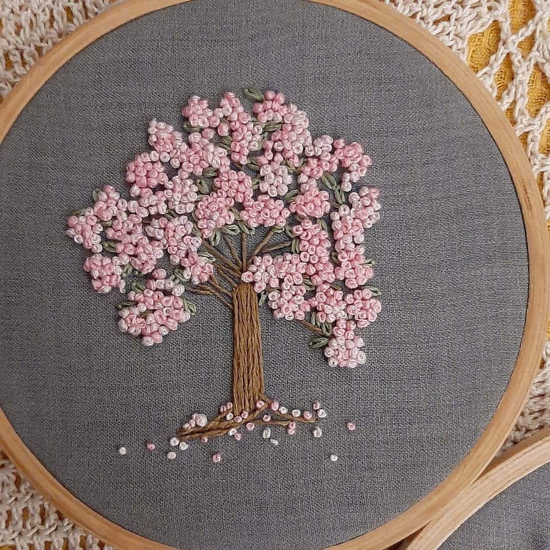 PDF Kit Cherry Blossom Embroidery Digital Download, Video Tutorial, PDF ...