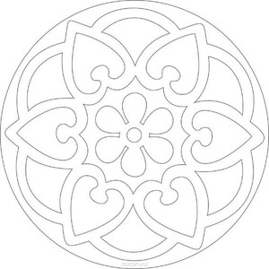 4" Mandala Design 4 PDF Digital Download, Mandala Embroidery Kit Design ...