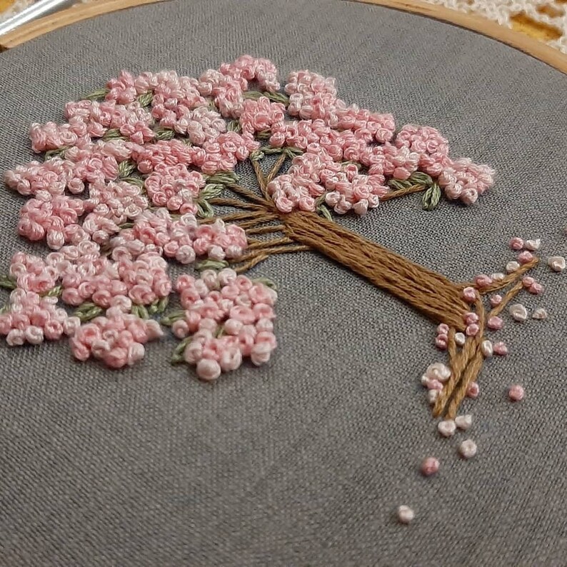 PDF Kit Cherry Blossom Embroidery Digital Download Video - Etsy