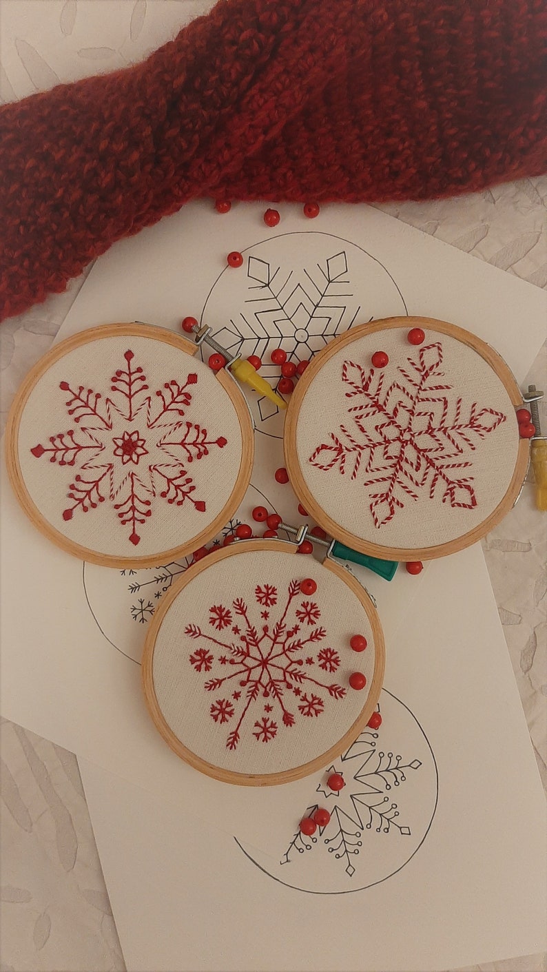 10 Snowflake Patterns Digital Download PDF Snowflake - Etsy