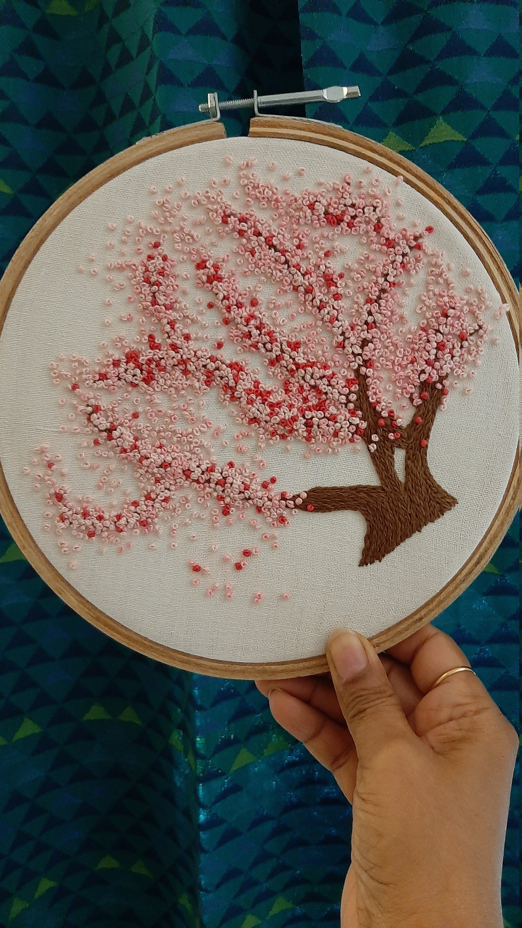 Cherry Blossom Tree Embroidery Pattern, DIY Stitch Guide (PDF) - Etsy