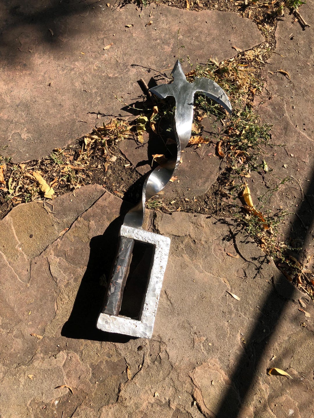 Twisted Scythe, Hand Forged Twisted Steel Scythe With Custom Copper ...