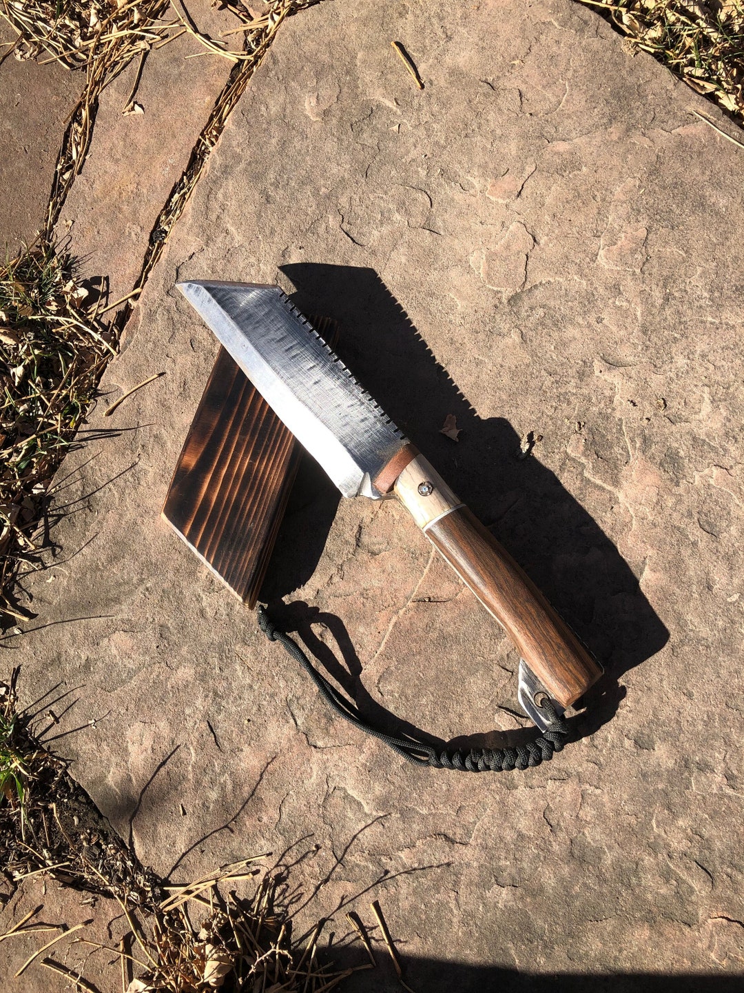 Viking Seax Blade, Hand Forged High Carbon Seax Knife With Layered Grip ...