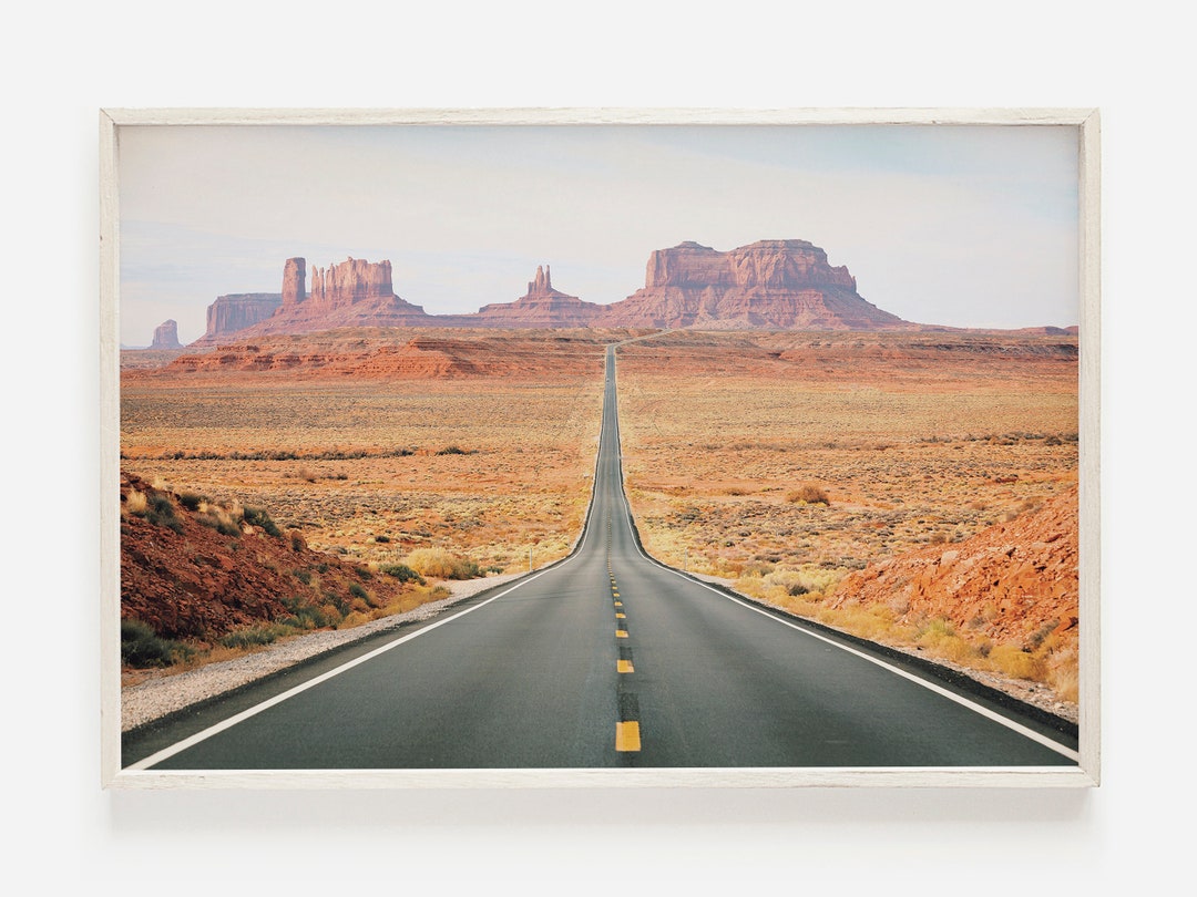 Desert Highway Poster Utah Desert Scenery Red Rock - Etsy