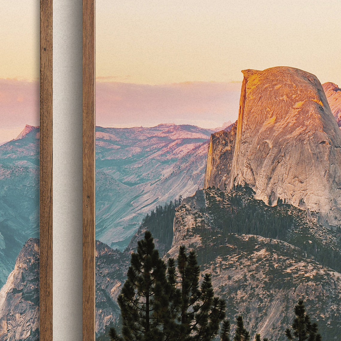 Half Dome Sunset Print, Sunset Over Half Dome, California Landscape ...
