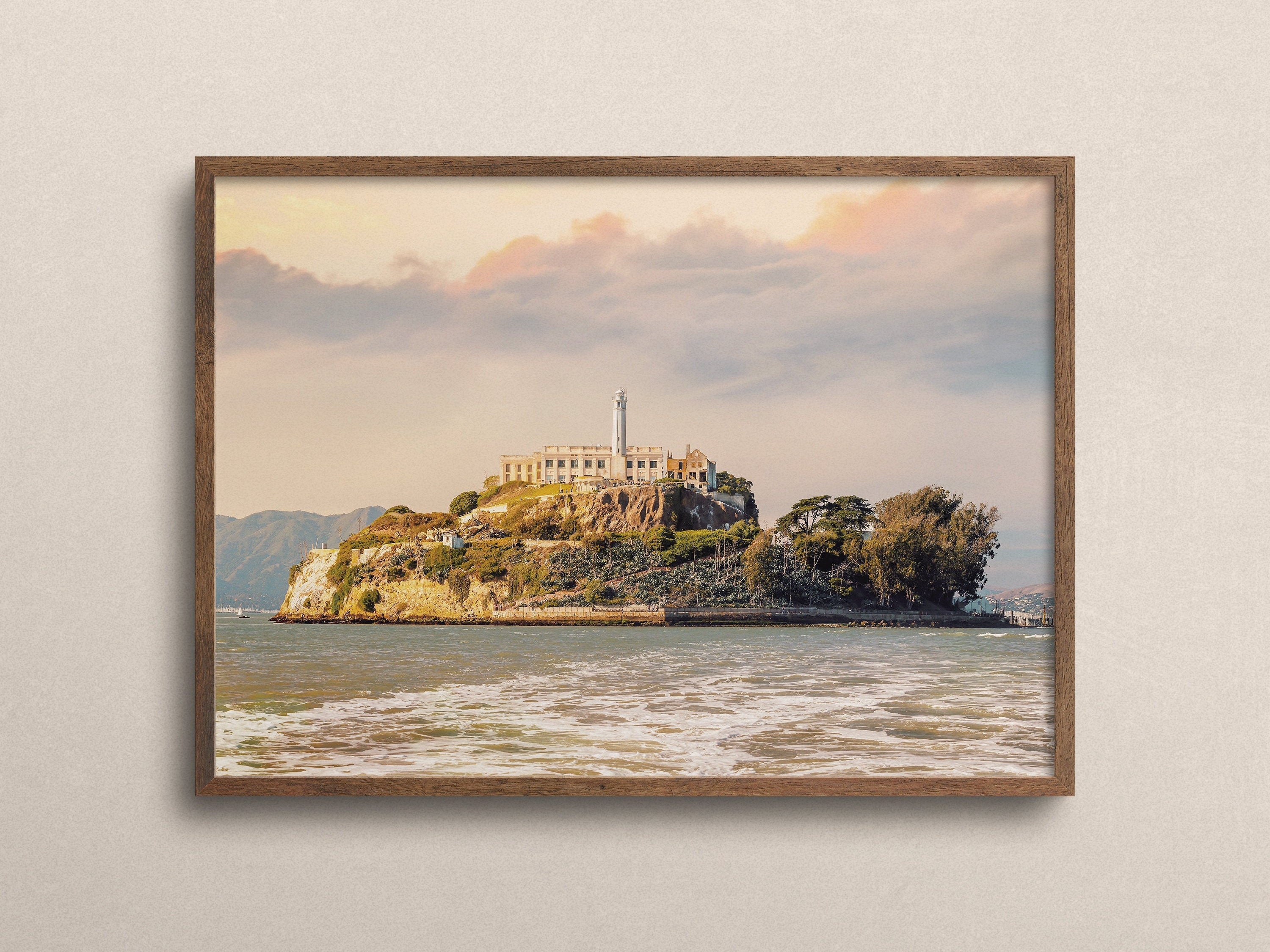 Alcatraz Wall Art, Lighthouse Print, California Landmark, Alcatraz ...