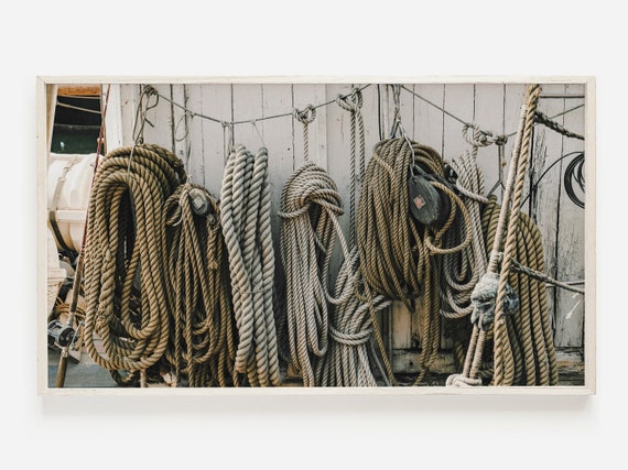 Samsung Frame TV Art Nautical Rope Print Boat Ropes Photo | Etsy