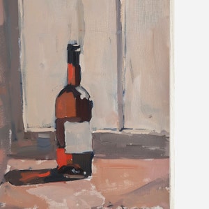 Red Wine Print, Wine Bottle Poster, Rustic Wine Painting, Vintage Style ...