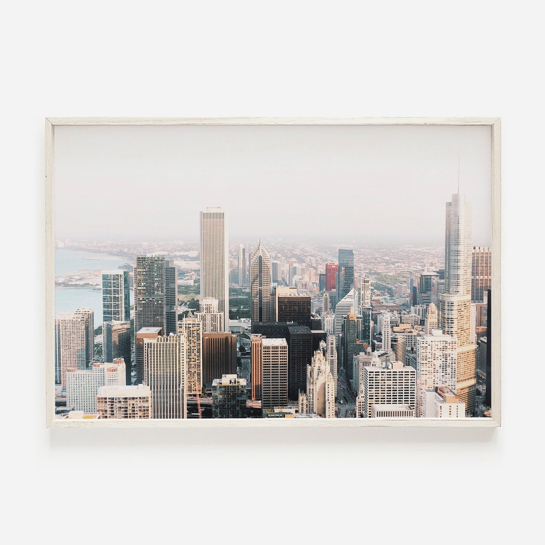 Chicago Wall Art, Chicago Skyline Poster, Chicago Art Print, Chicago ...