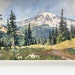 Mount Rainier National Park Print, Washington Wilderness, Forest ...