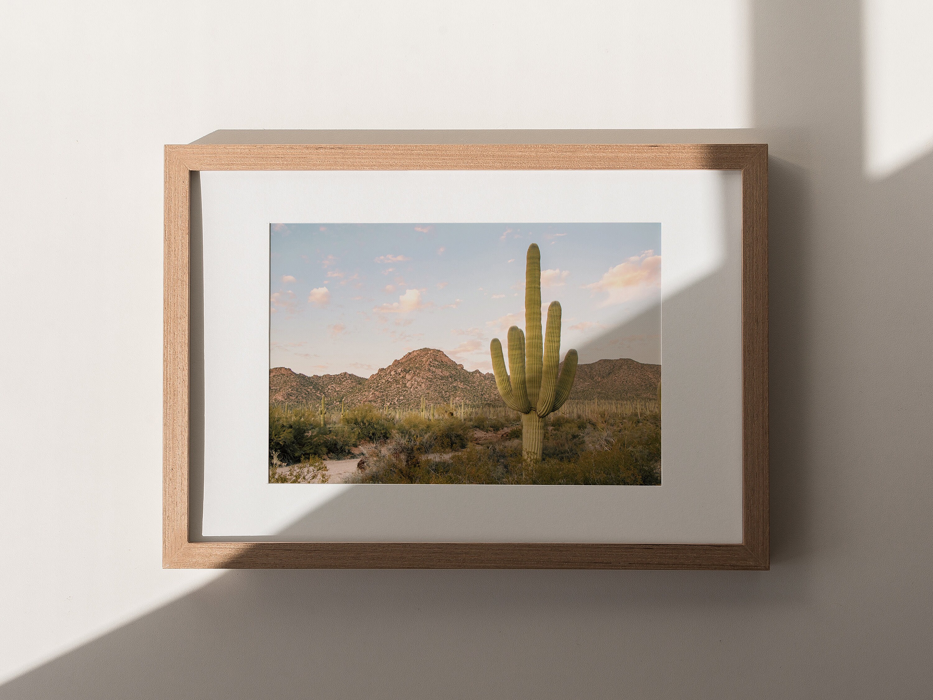 Saguaro Desert Cactus, Arizona Printable Art, Desert Landscape, Green ...