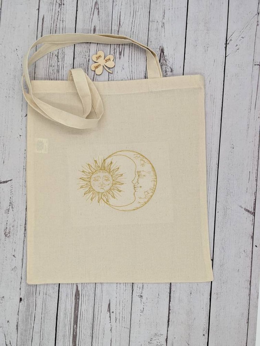 Sun and Moon Tote Bag Moon Tote Bag 100% GOTS Certified - Etsy