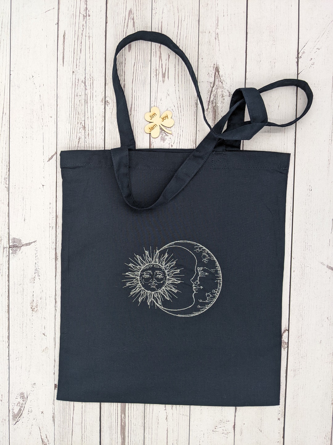Sun and Moon Tote Bag 100% GOTS Certified Organic Cotton Canvas Bag ...