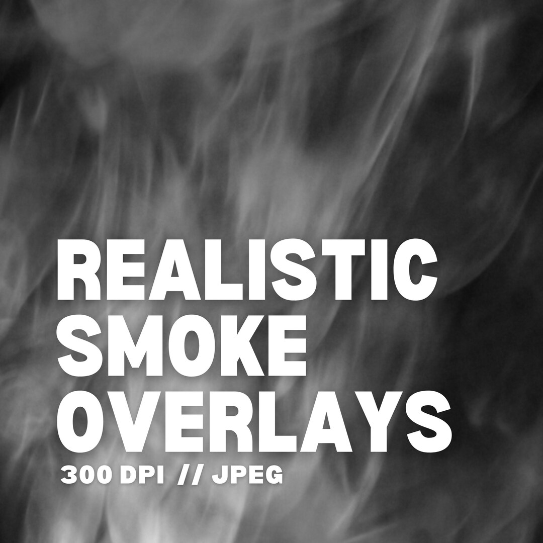 Realistic Smoke Overlays, Smoke Overlays, Photo Overlays, Digital Smoke ...