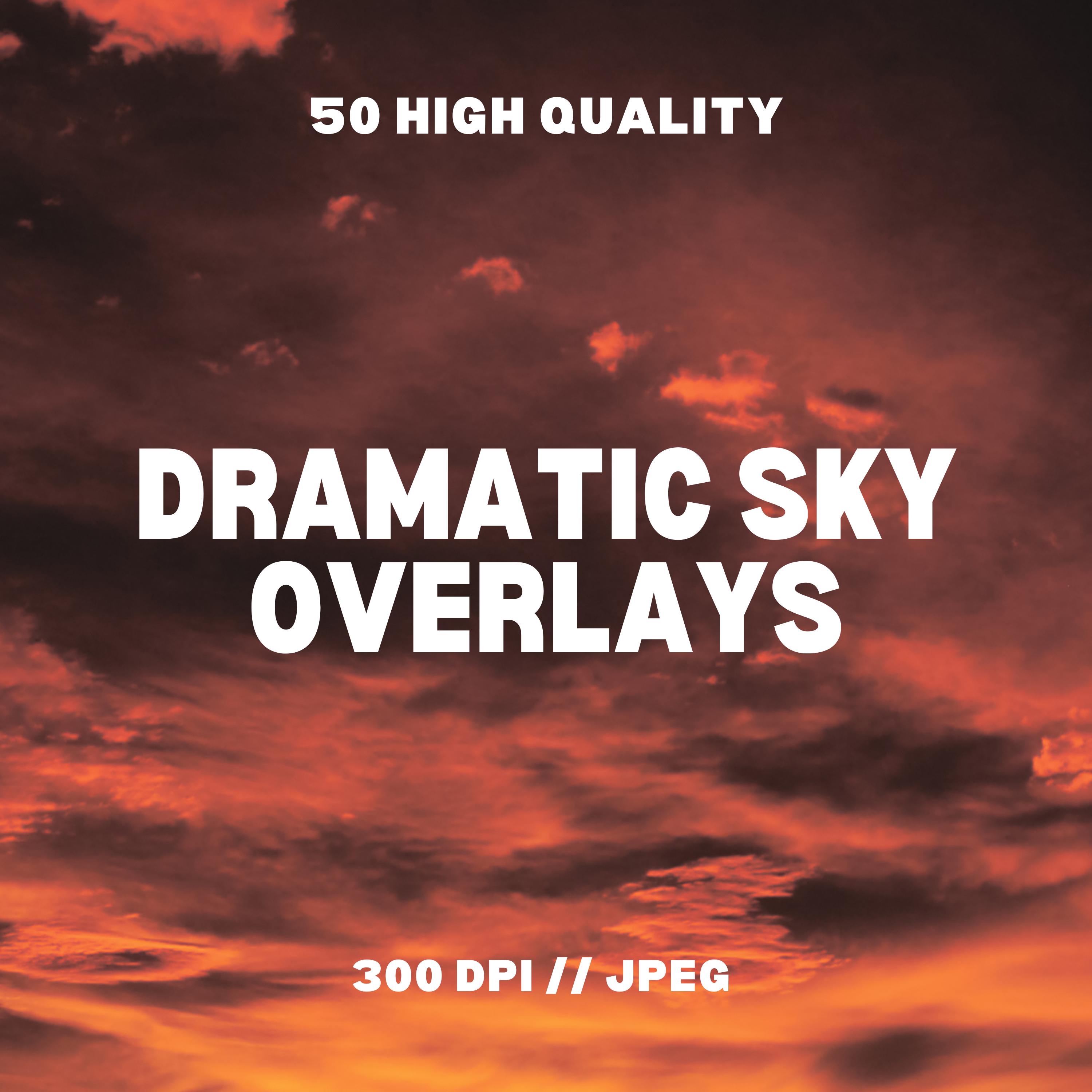 Dramatic Sky Overlays, Sky Overlays, Photo Overlays, Sunset Overlays ...