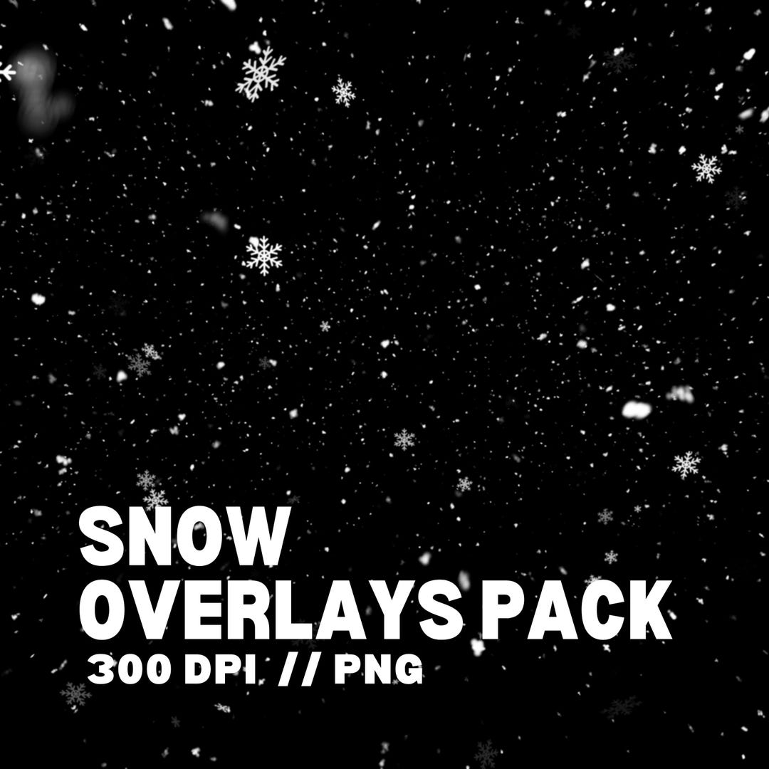 Snow Overlays Pack, Snow Overlays, Snow Textures, Winter Overlay ...
