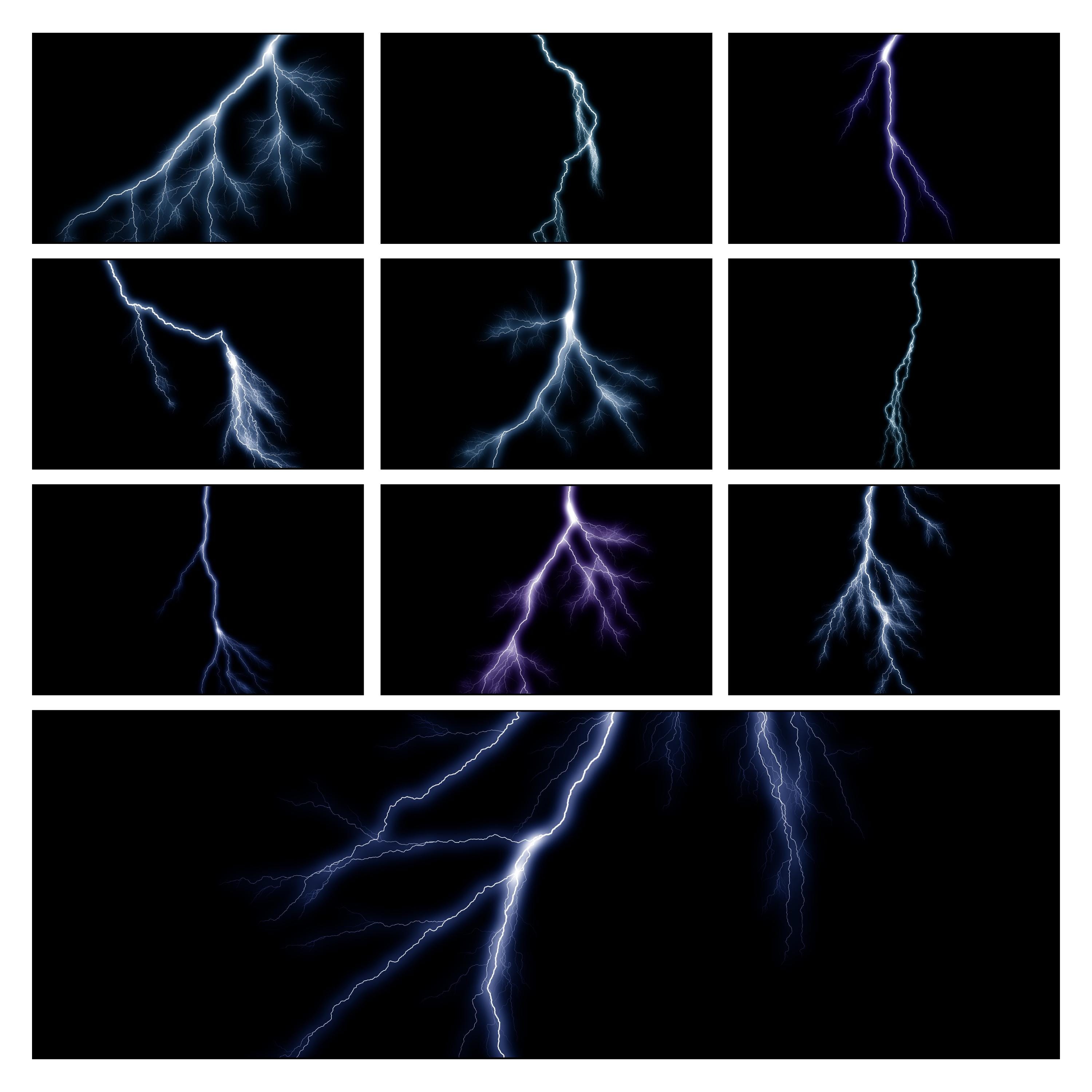 Lightning Overlays, Lightning Effect, Thunder Overlays, Storm Effect ...