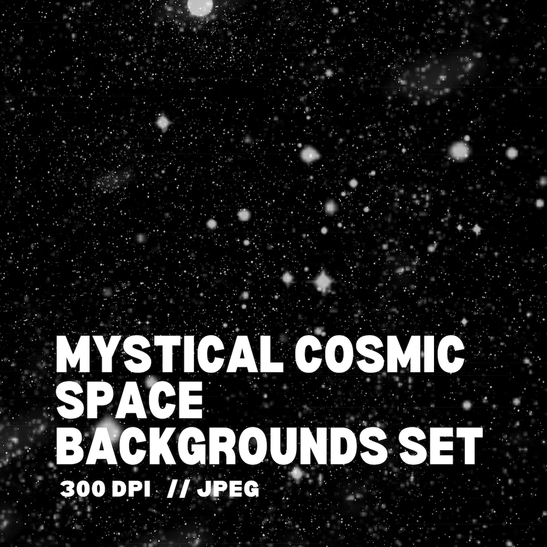 Mystical Cosmic Space Backgrounds Set, Cosmic Textures, Nebula Texture ...