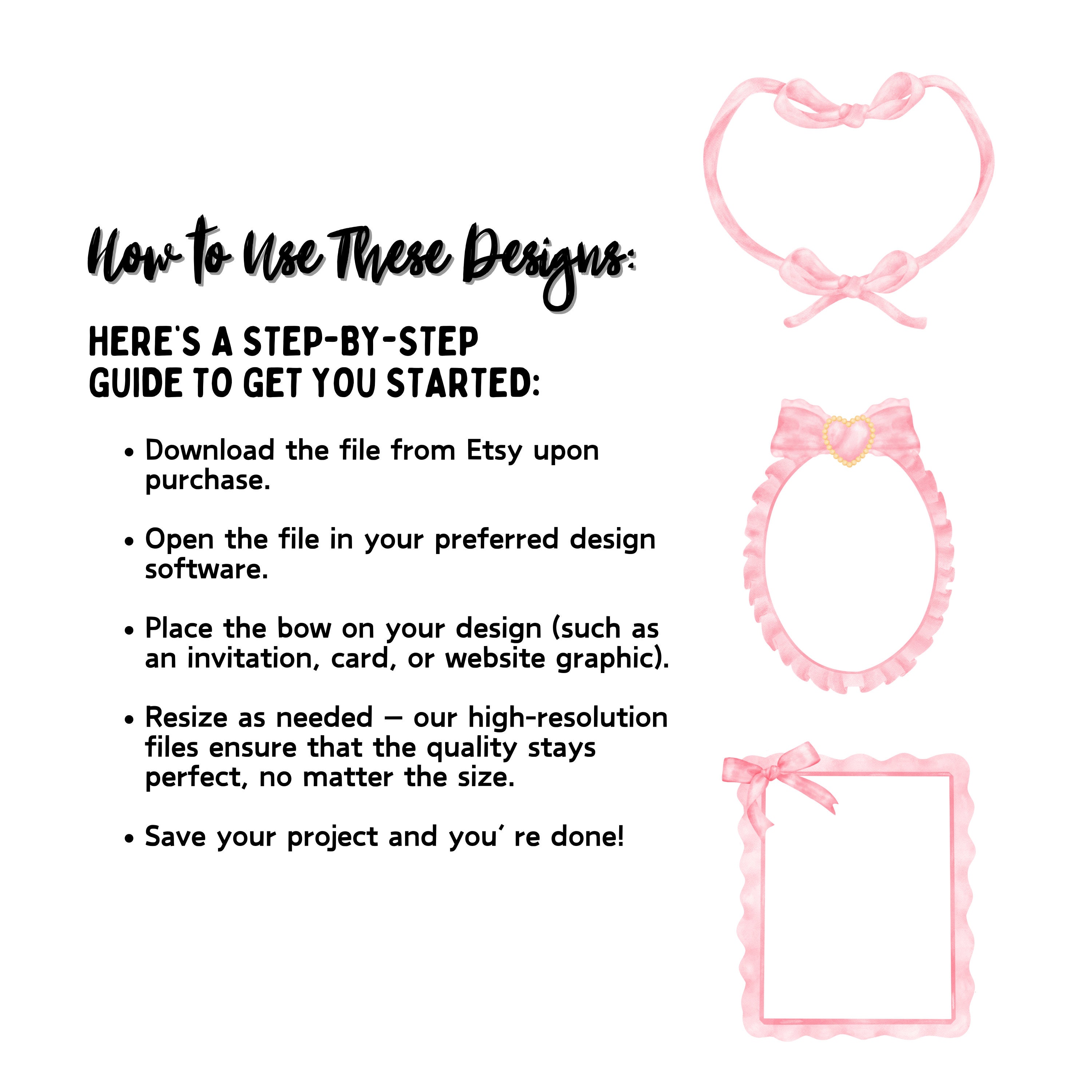 Pink Coquette Frame, Coquette Frame, Watercolor Ribbon, Coquette Bow ...