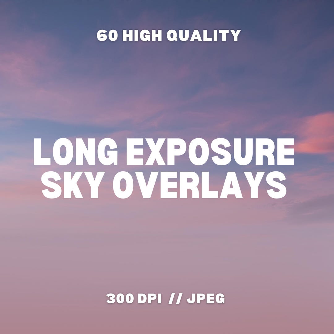 Long Exposure Sky Overlays, Photo Overlays, Sky Overlays, Sunset ...