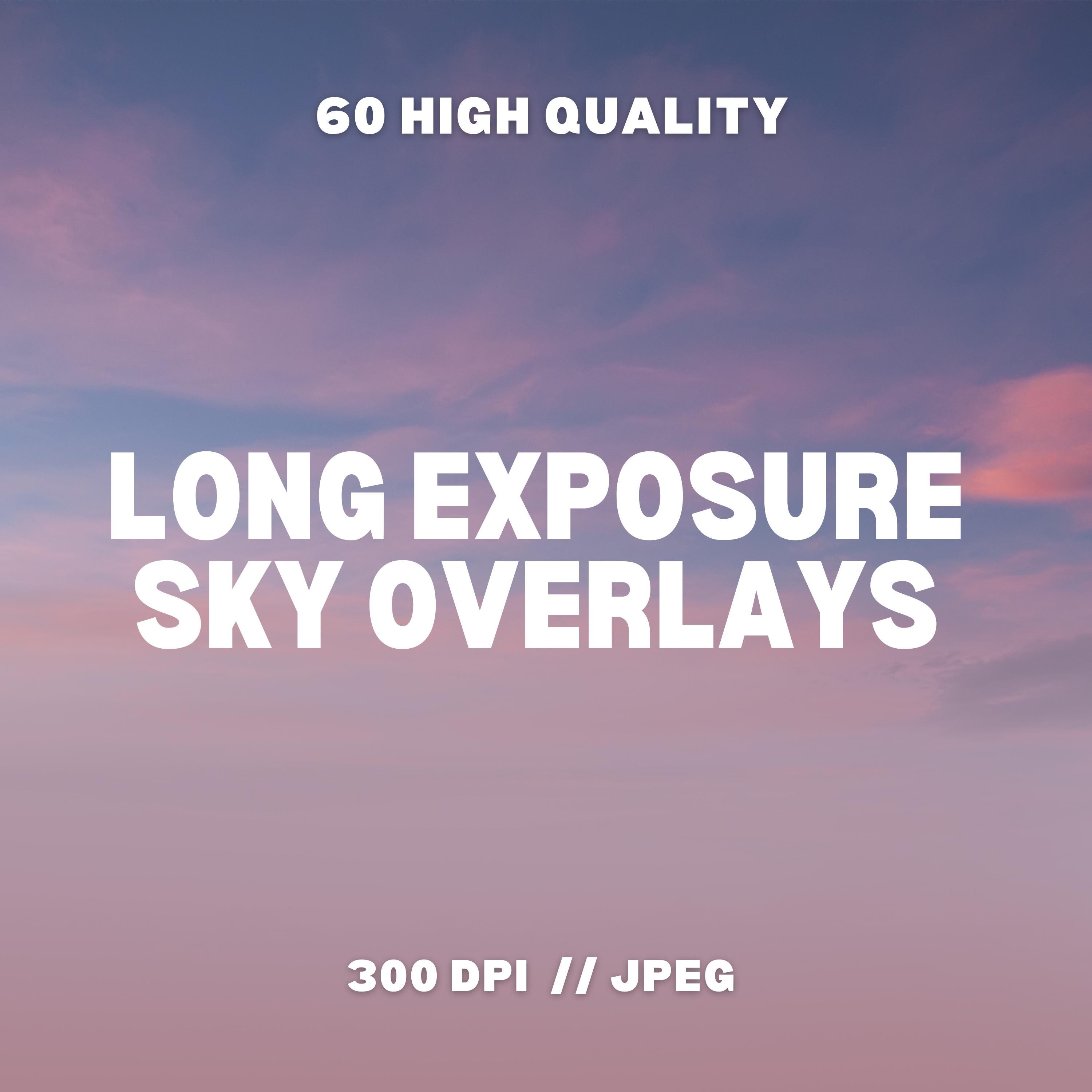 Long Exposure Sky Overlays, Photo Overlays, Sky Overlays, Sunset ...