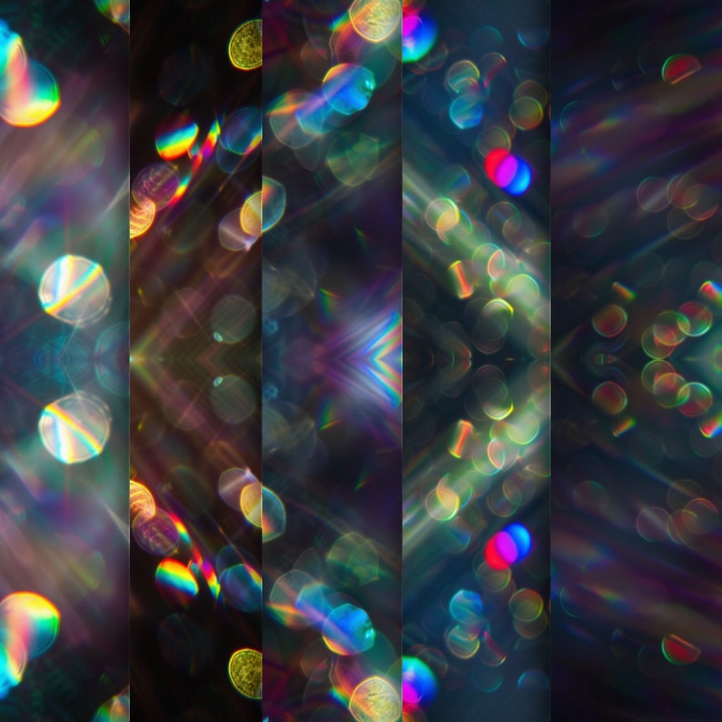 Psychedelic Lens Flare Overlay Collection, Colorful Flares, Bright ...
