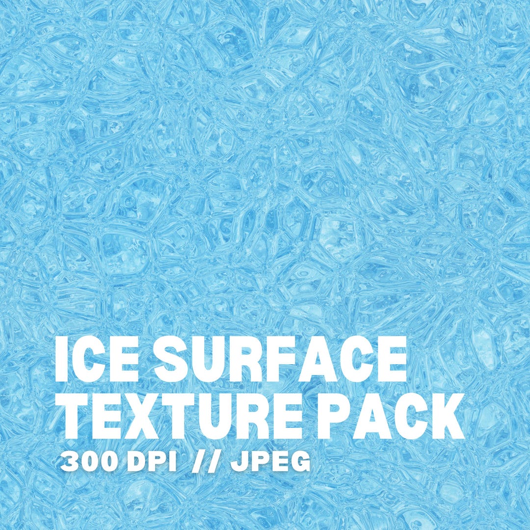 Ice Surface Texture Pack, Ice Textures, Winter Textures, Ice Background ...