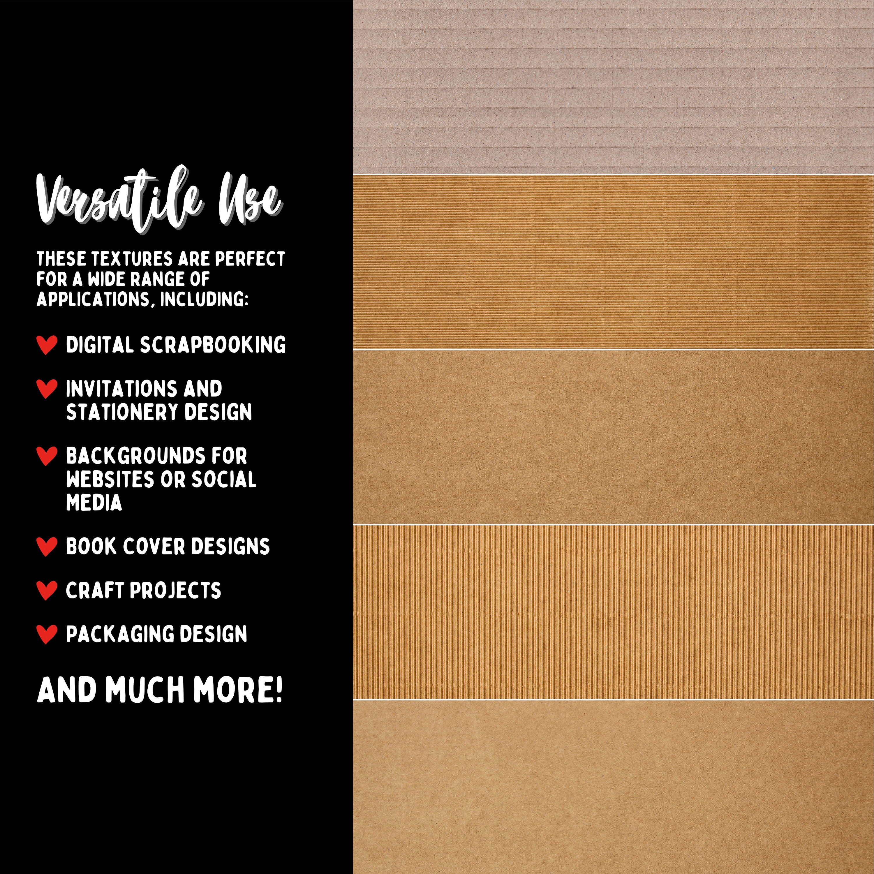 20 Cardboard Texture, Packaging Papers, Printable Scrapbook, Cardboard ...