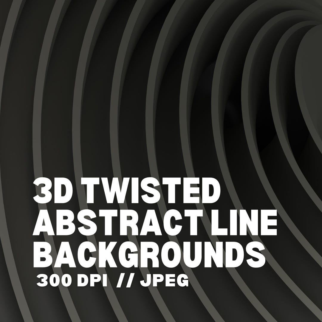 3D Twisted Abstract Line Backgrounds, Digital Background, 3d Digital ...