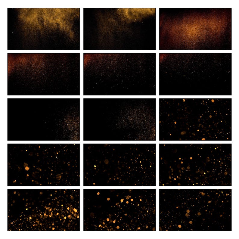 Gold Glitter Overlays, Digital Overlays, Gold Textures, Gold Glitter ...
