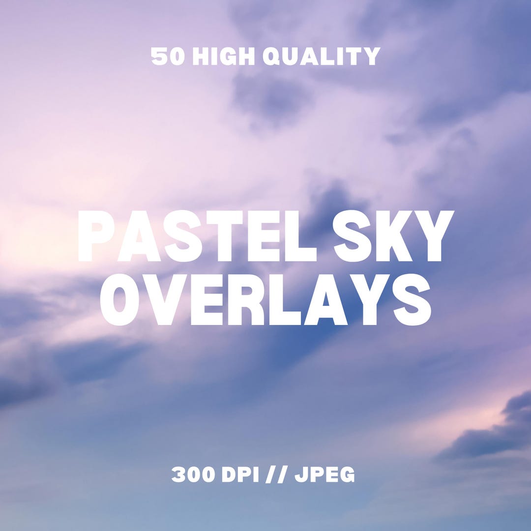 Pastel Sky Overlays, Pastel Overlays, Sky Overlays, Pastel Textures ...