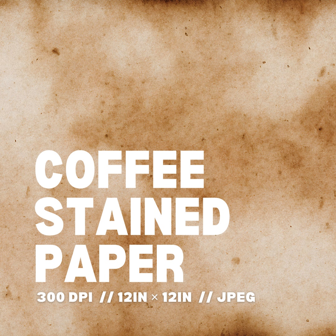 15 Coffee Stained Paper, Stained Paper, Journal Supplies, Printable ...
