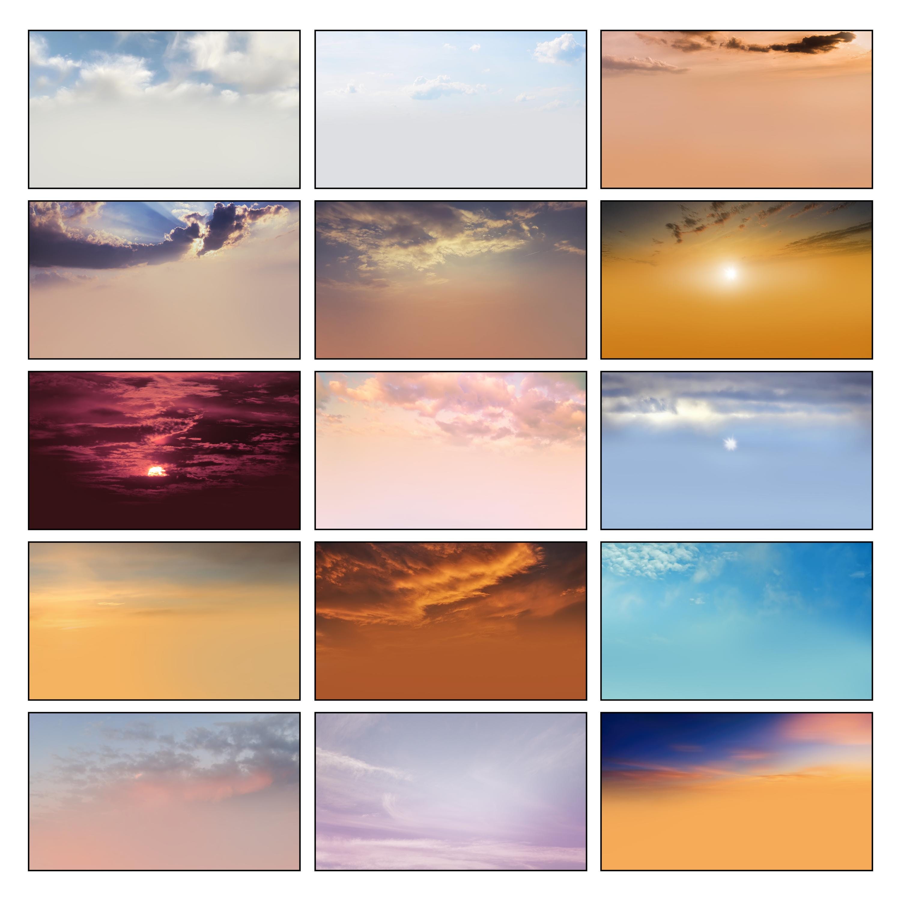 Long Exposure Sky Overlays, Photo Overlays, Sky Overlays, Sunset ...