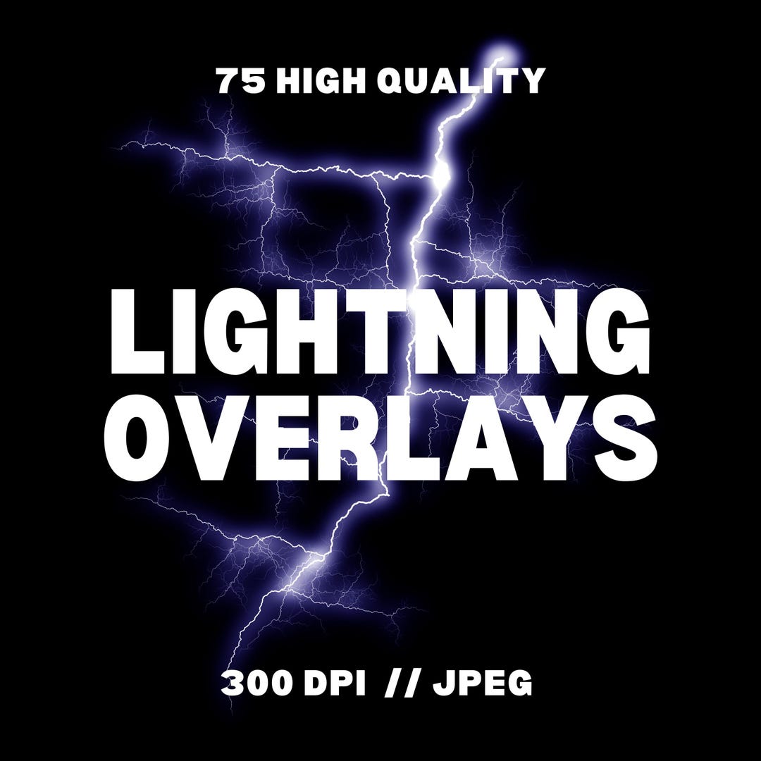 Lightning Overlays, Lightning Effect, Thunder Overlays, Storm Effect ...
