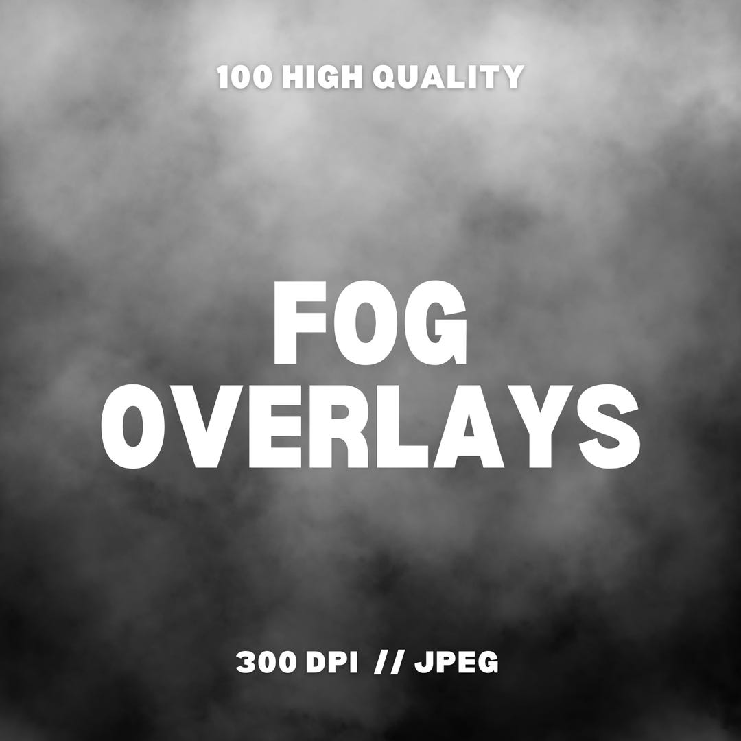 Fog Overlays, Digital Textures, Mist Overlay, Photo Overlay, Foggy ...
