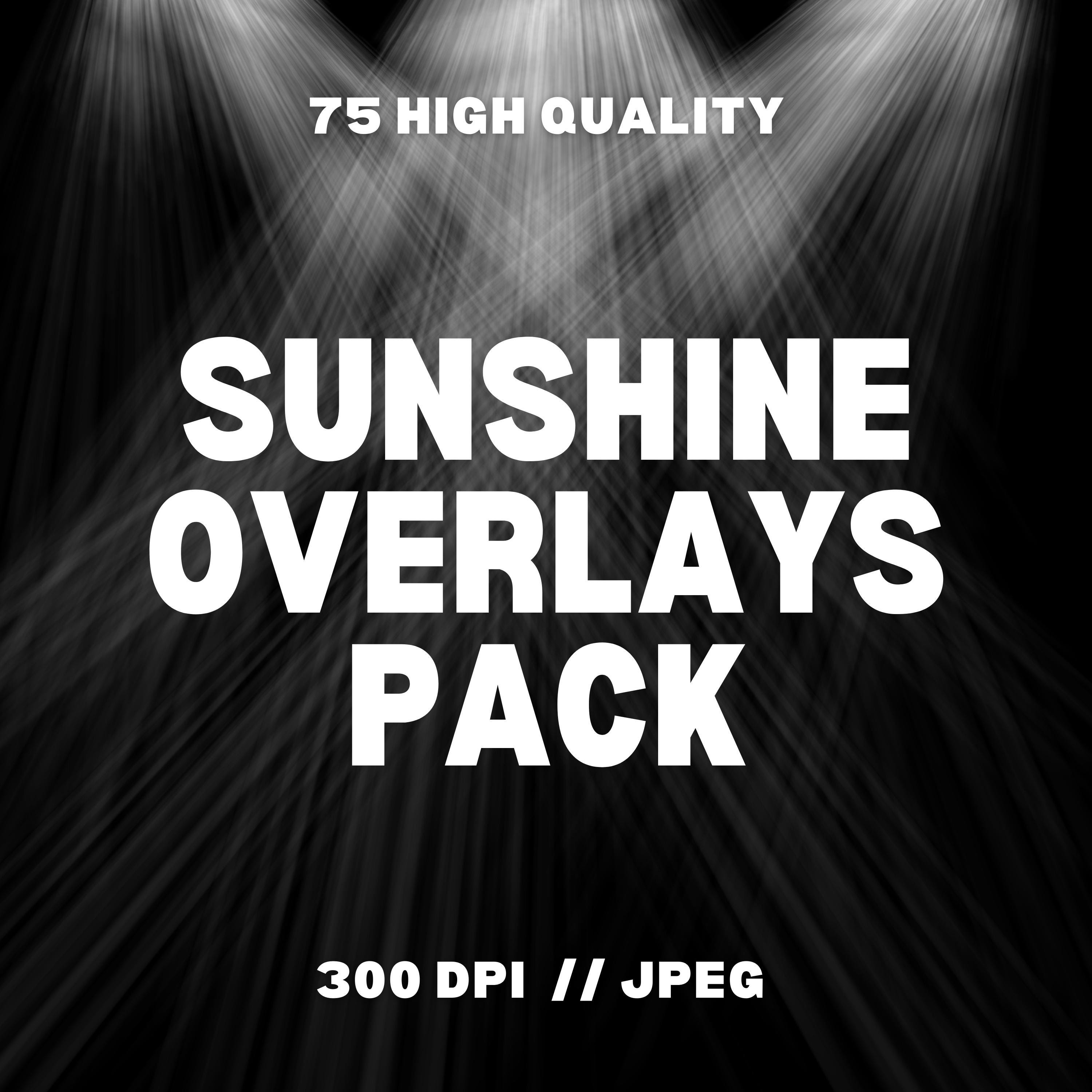 Sunshine Overlays Pack, Sunlight Overlays, Sun Overlay, Sunrise Overlay ...
