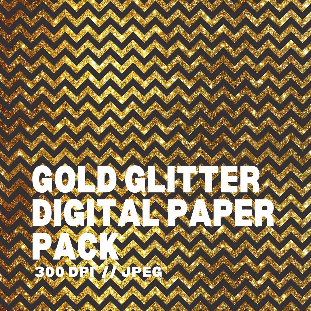 Gold Glitter Digital Paper Pack, Glitter, Digital Paper, Glitter ...