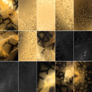 Gold Black Abstract Texture, Abstract Background, Digital Papers Set ...