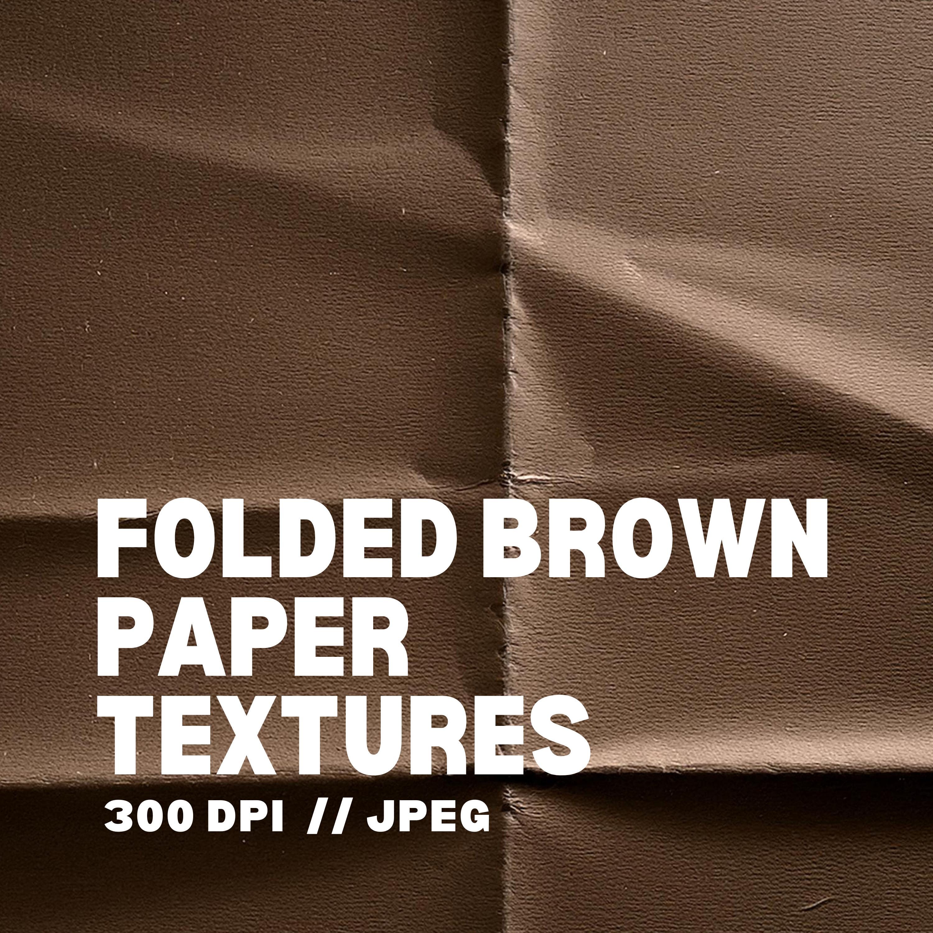 Folded Brown Paper Textures, Folded Paper, Brown Textures, Creased ...