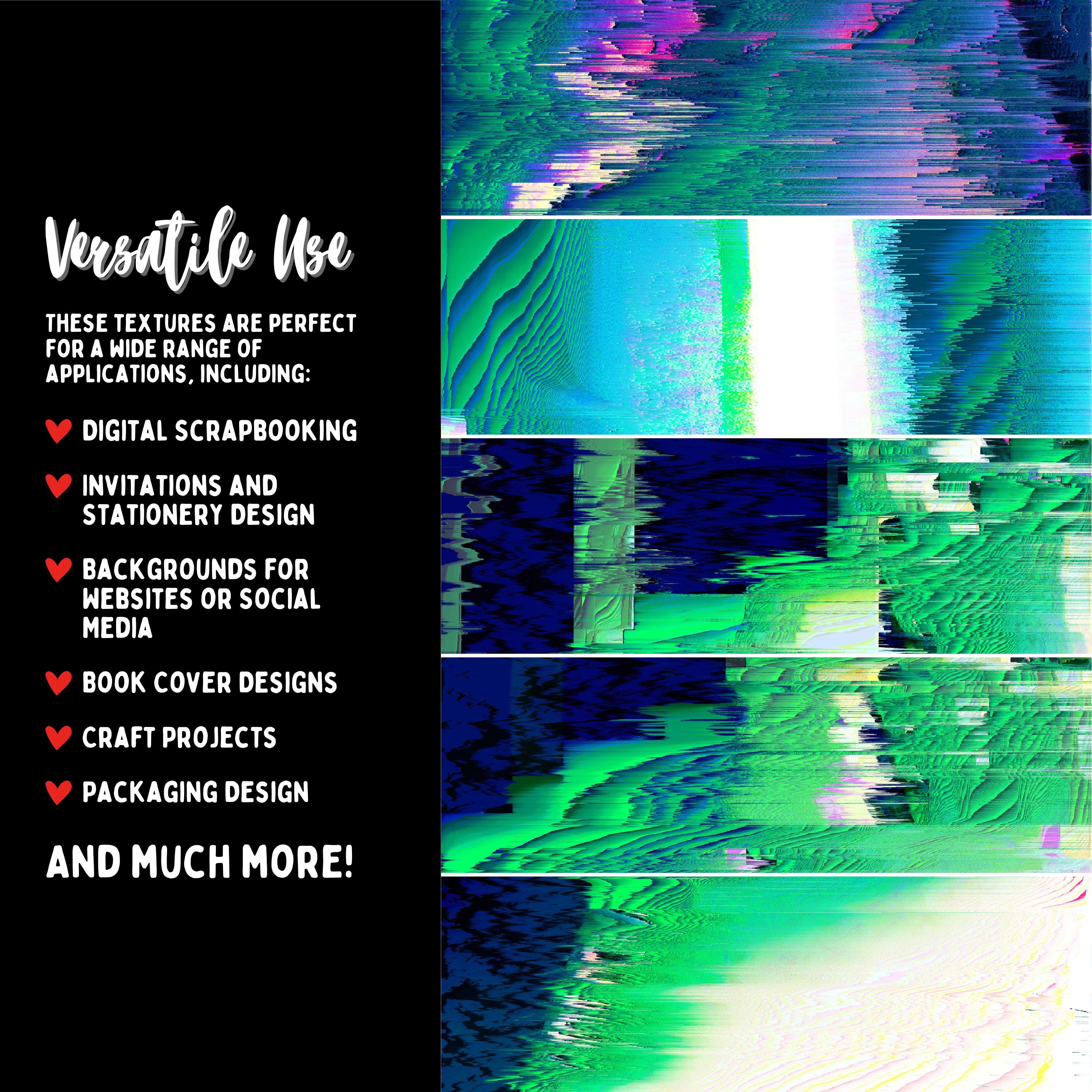 Digital Distortion Backgrounds, Glitch Backgrounds, Abstract Distortion ...