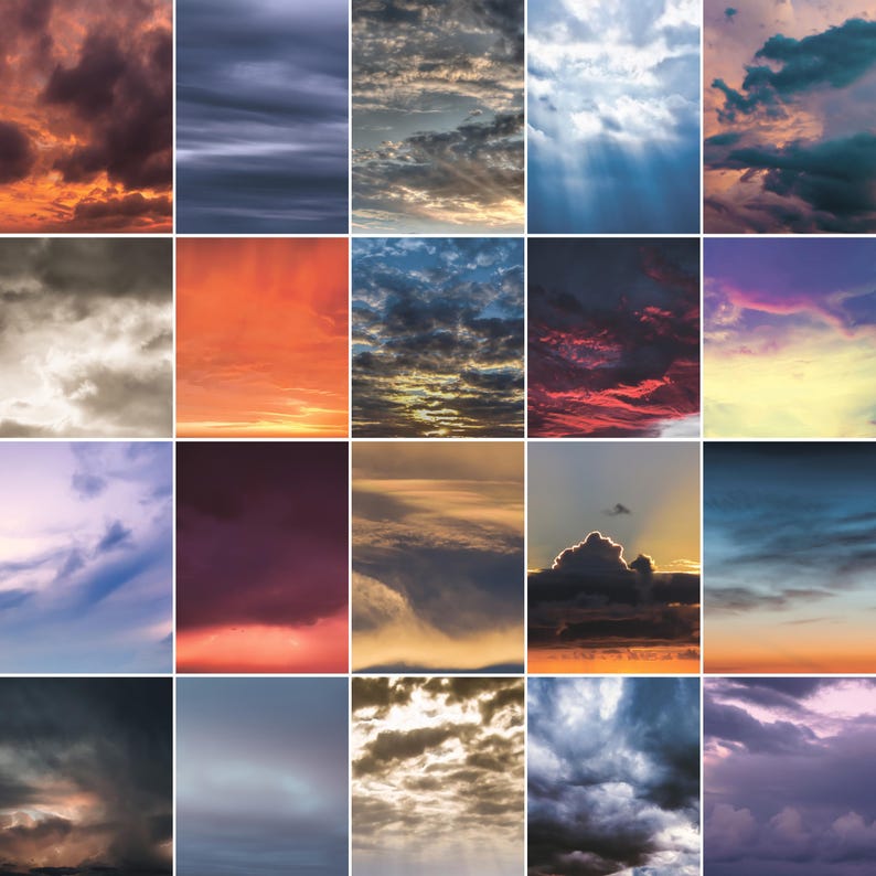 Dramatic Sky Overlays, Sky Overlays, Photo Overlays, Sunset Overlays ...
