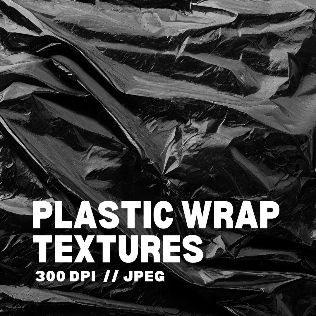 Plastic Wrap Textures, Wrap Textures, Digital Downloads, Shiny Overlays ...