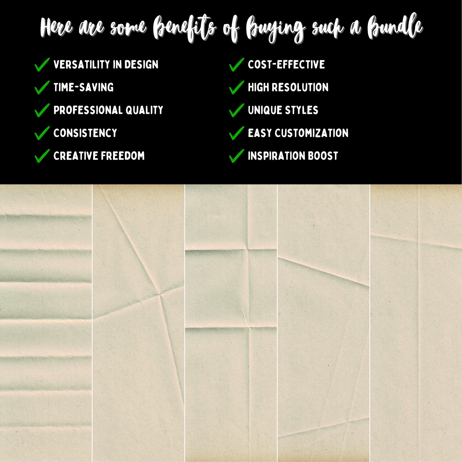 Folded Old Paper Texture, Folded Paper, Old Paper, Vintage Background ...