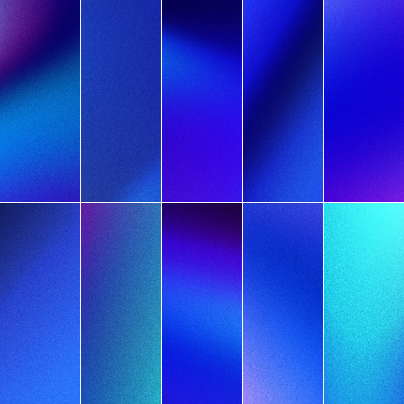 Blue Grainy Gradient Abstract Pack, Blue Gradient, Grainy Texture ...