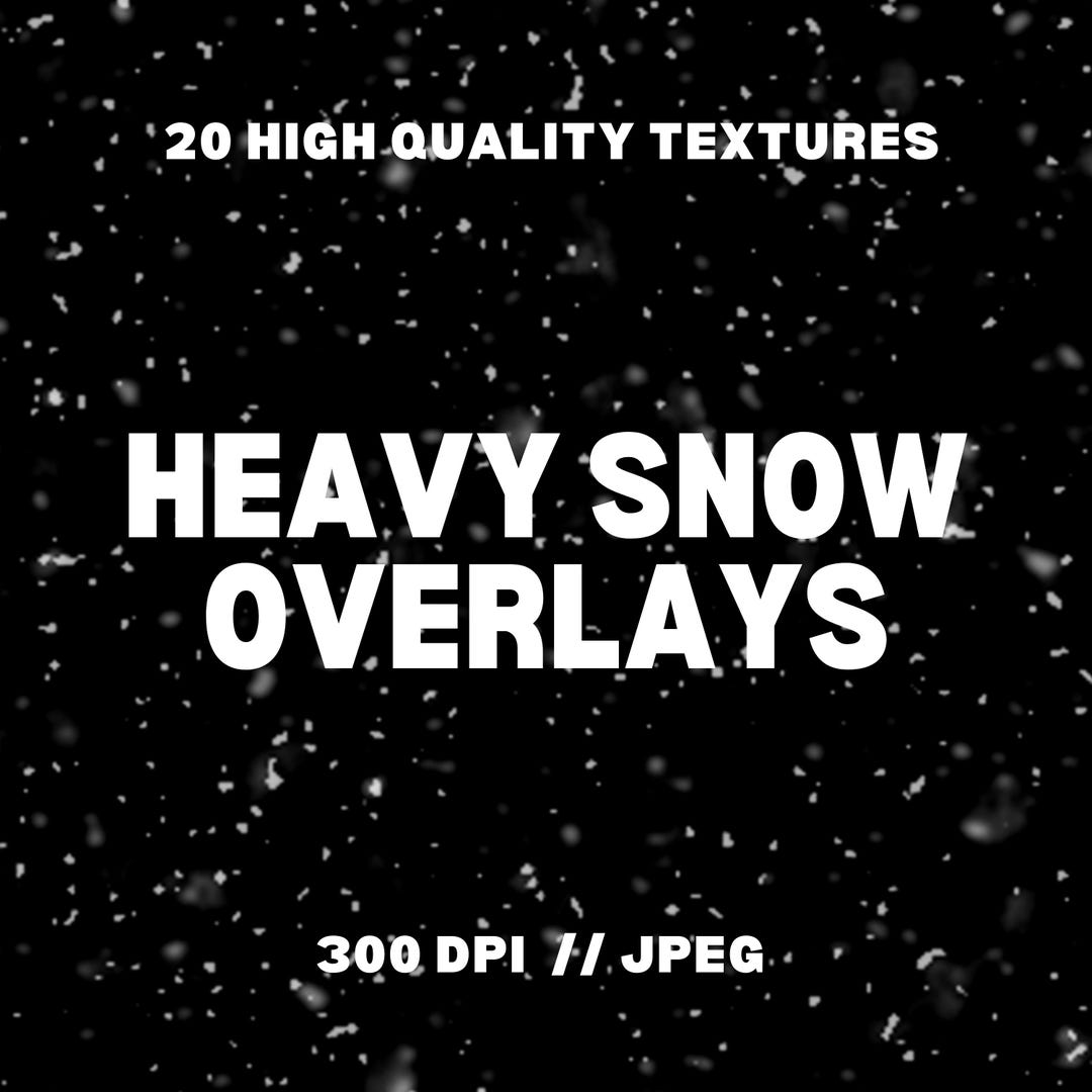 Heavy Snow Overlays, Photo Overlays, Winter Overlays, Snowfall Effect ...
