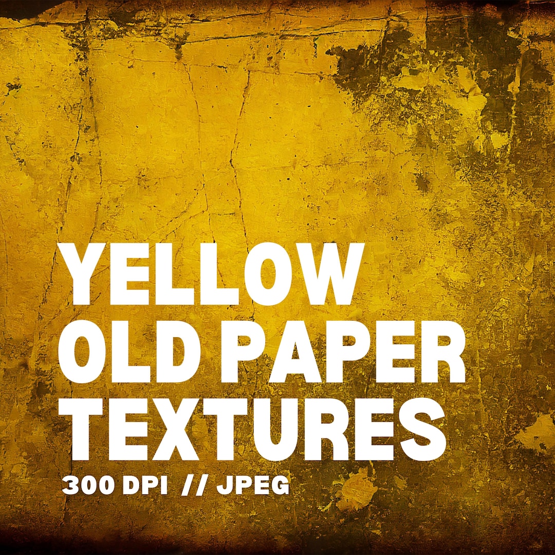 Yellow Old Paper Textures, Old Paper, Vintage Textures, Paper Texture ...